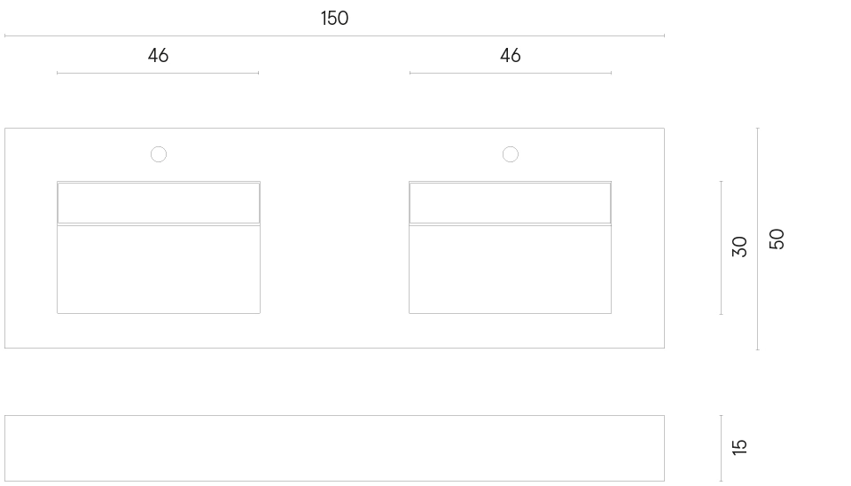 WASHBASIN DUO 150 FLY EVO